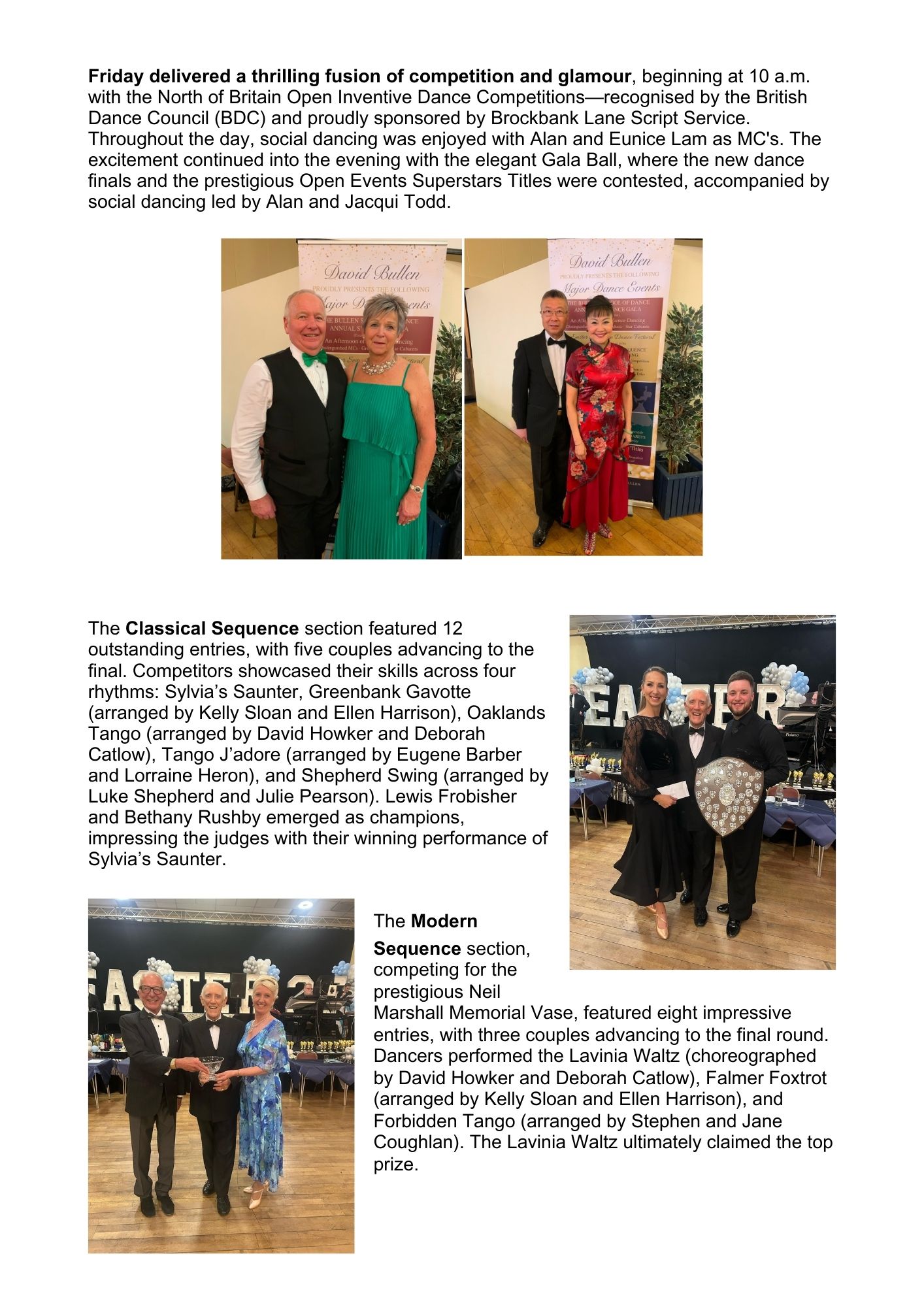 North of Britain Inventive Dance Winners | Modern Sequence Dancing World